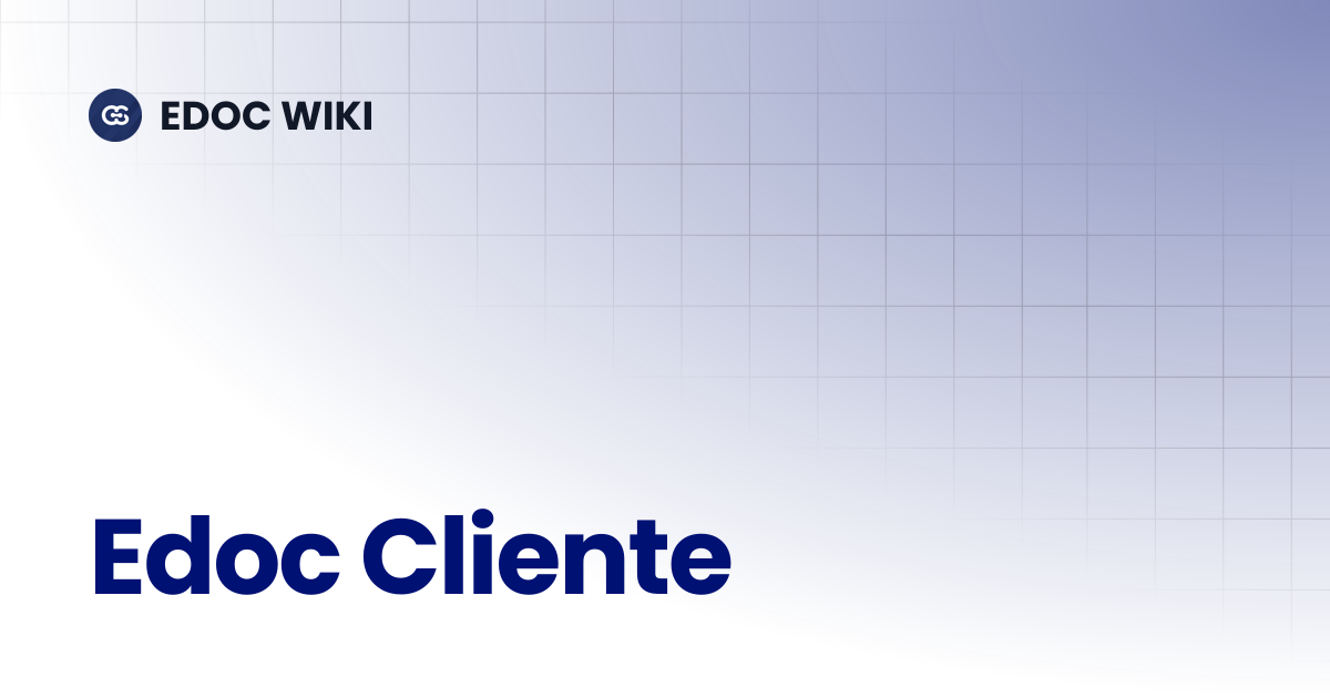 Edoc Cliente | EDOC WIKI